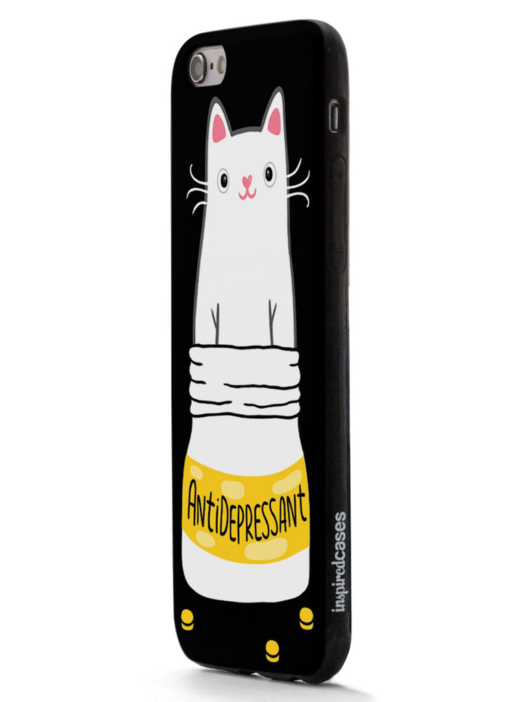 Cute Antidepressant Cat - Black Case – InspiredCases