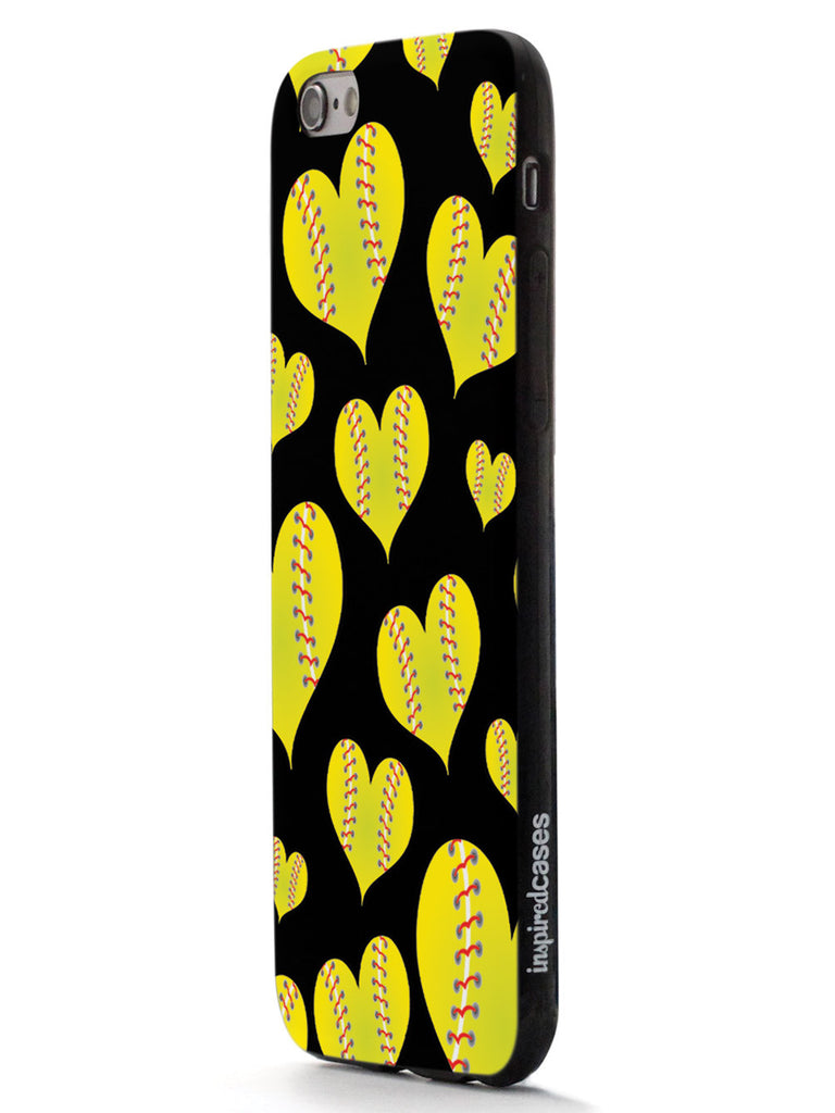Softball Heart Pattern Case – InspiredCases