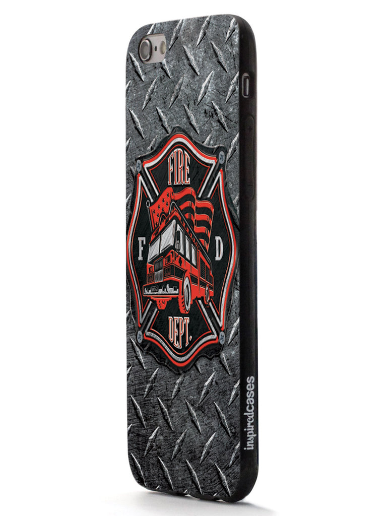 Textured Metal Fire Badge - Fire Department Case – InspiredCases