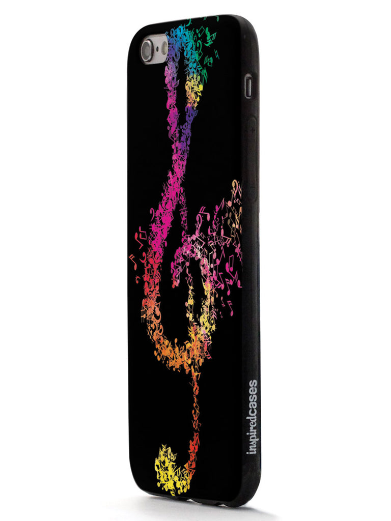 Rainbow Treble Clef - Black Case – InspiredCases