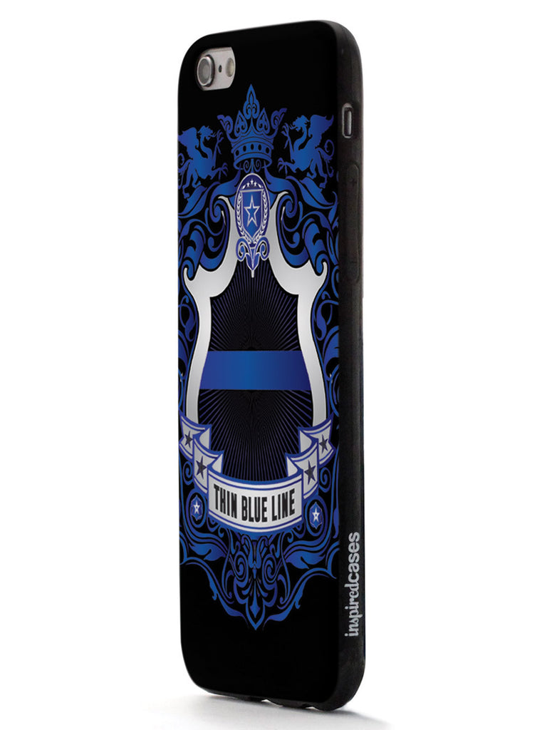 Thin Blue Line - Family Crest - Black Case – InspiredCases