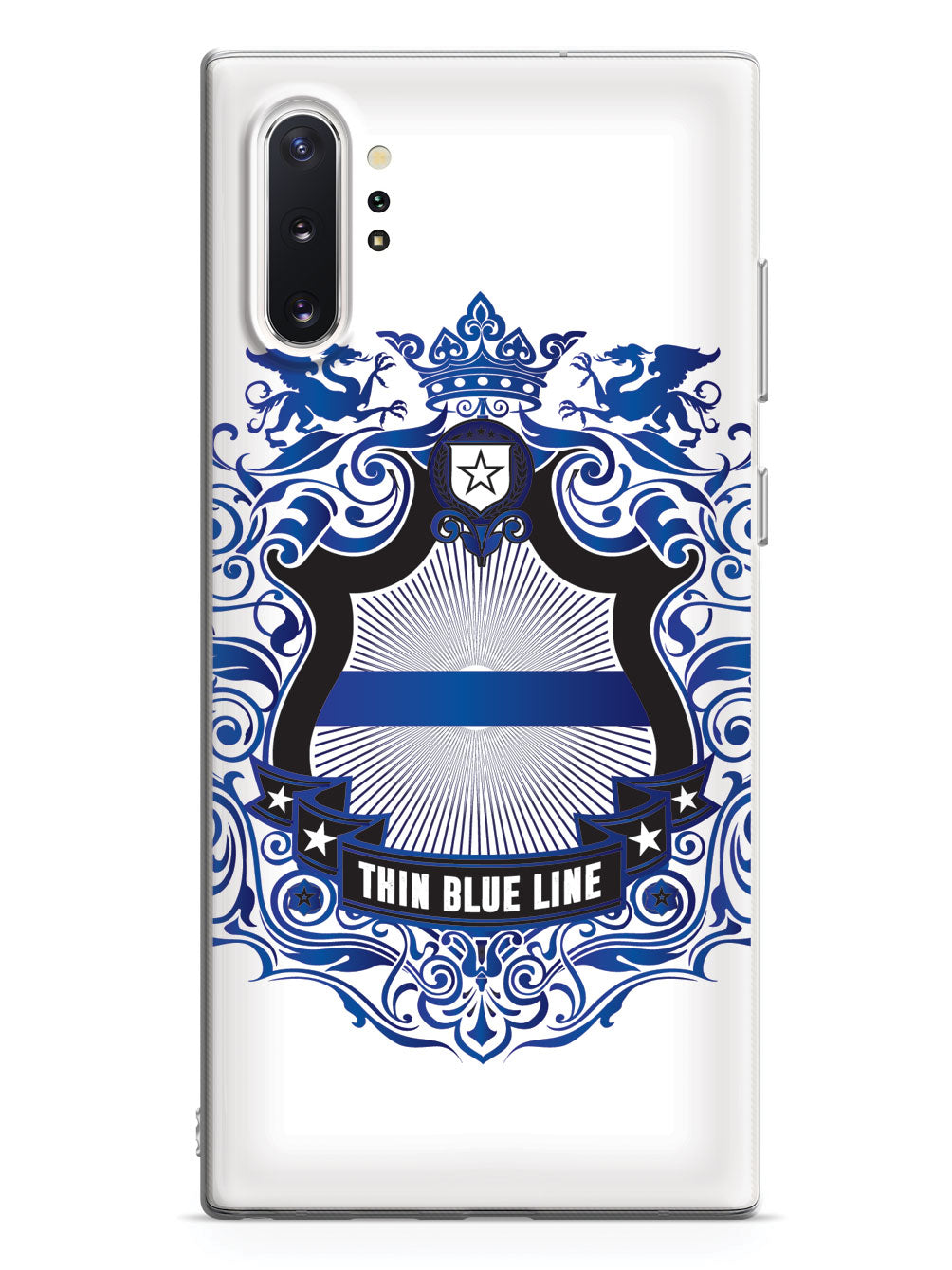 Thin Blue Line - Family Crest - White Case – InspiredCases