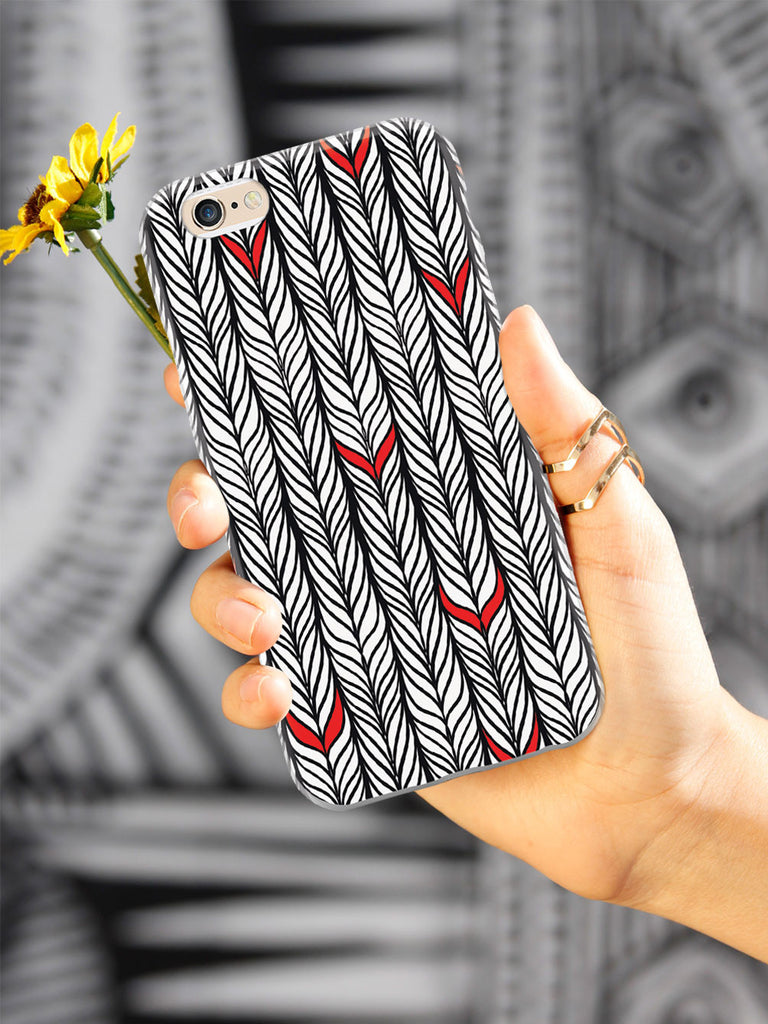 Braids Texture with Red Accents Case – InspiredCases