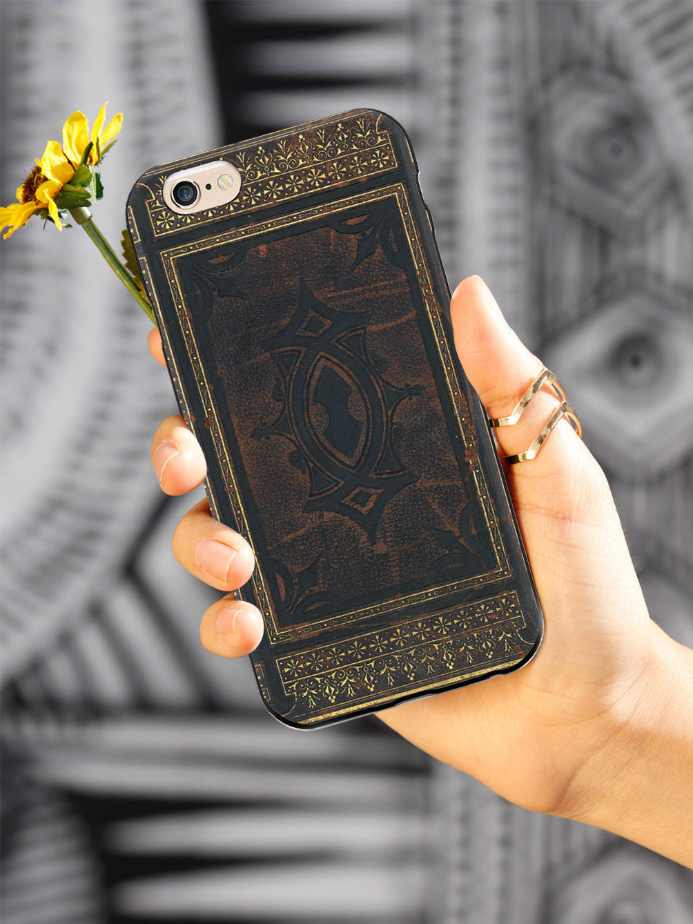 Ancient Book Cover - Brown and Gold Case – InspiredCases