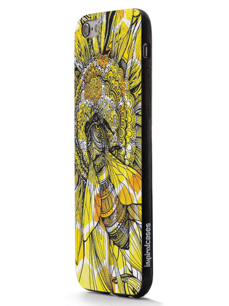 Sunflower Honey Bee - Black Case – InspiredCases