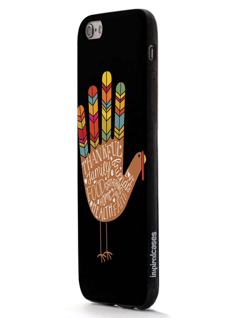 Hand Turkey Cartoon - Black Case – InspiredCases