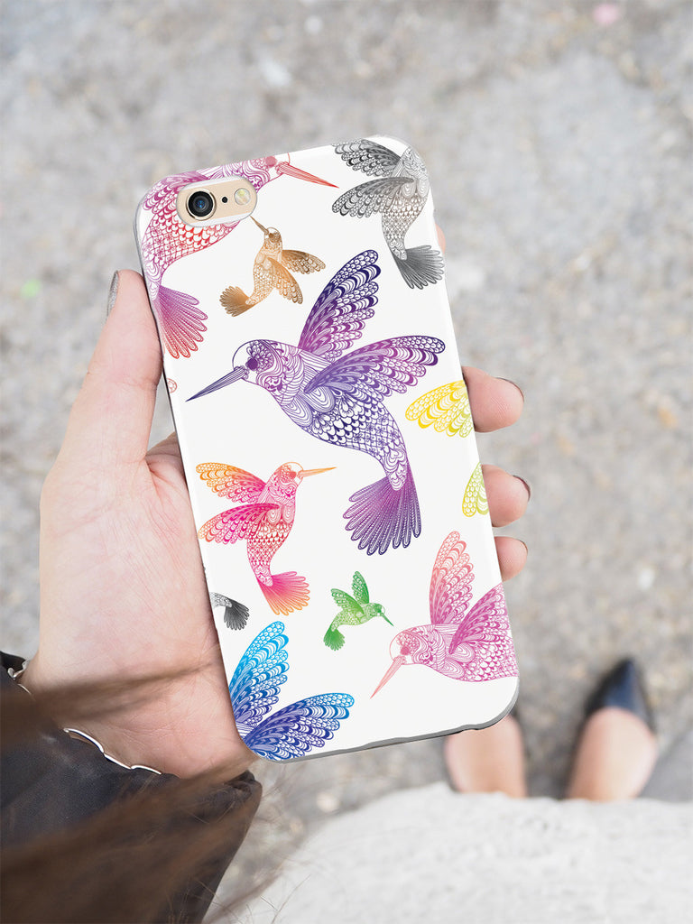 Zentangle Hummingbirds - Multicolor Case – InspiredCases