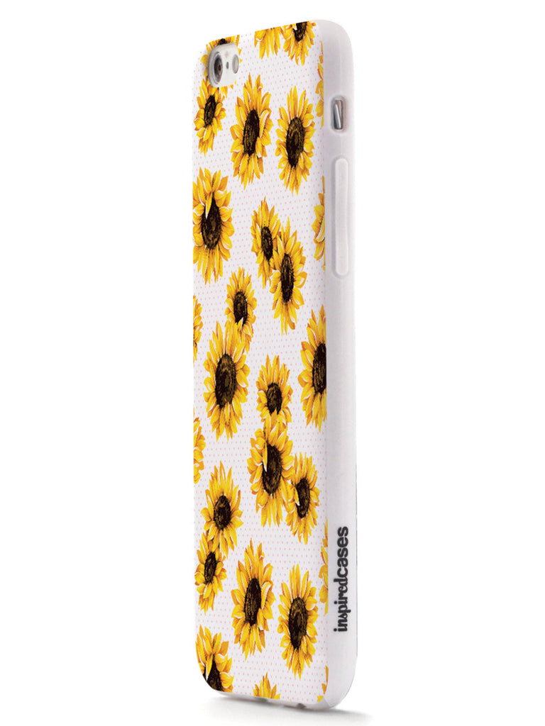 Sunflower Pattern - White Case – InspiredCases
