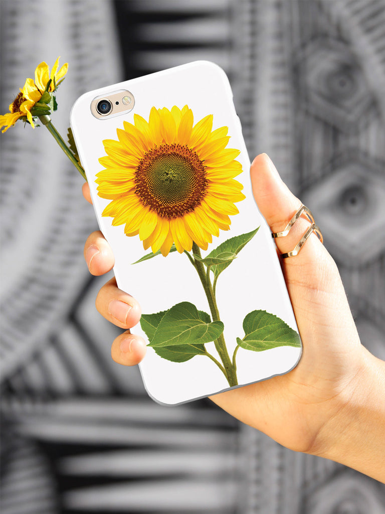 Beautiful Sunflower - White Case – InspiredCases