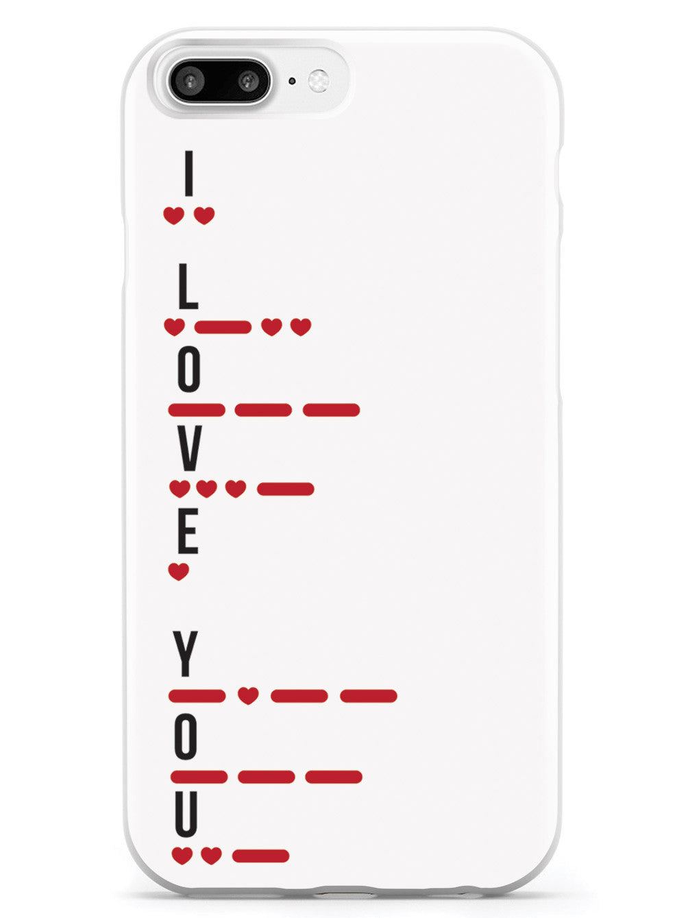 I Love You in Morse Code - White Case – InspiredCases