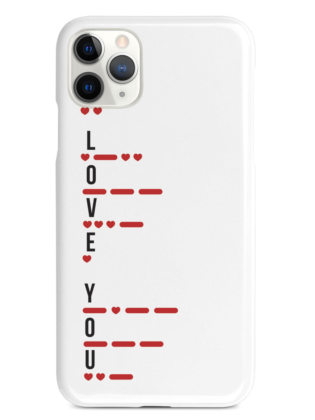 I Love You in Morse Code - White Case – InspiredCases