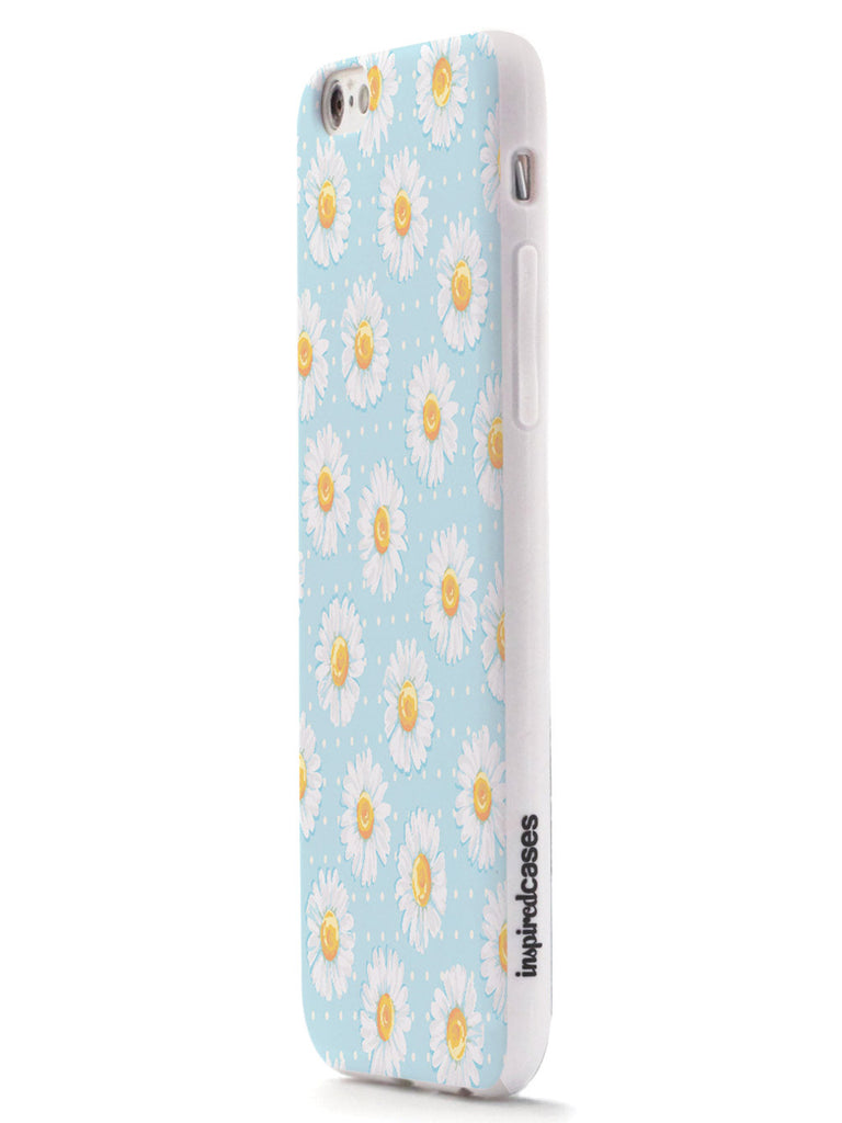 Watercolor Daisy Pattern - White Case – InspiredCases