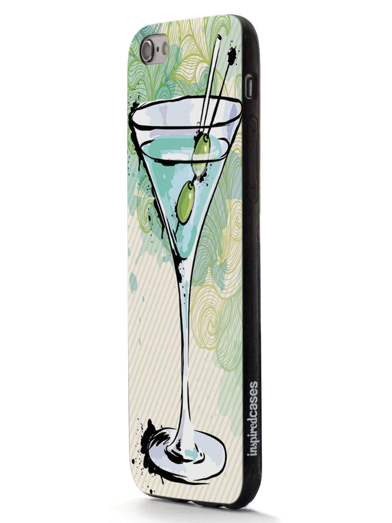 Watercolor Martini - Black Case – InspiredCases