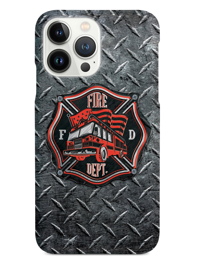 Textured Metal Fire Badge - Fire Department Case – InspiredCases
