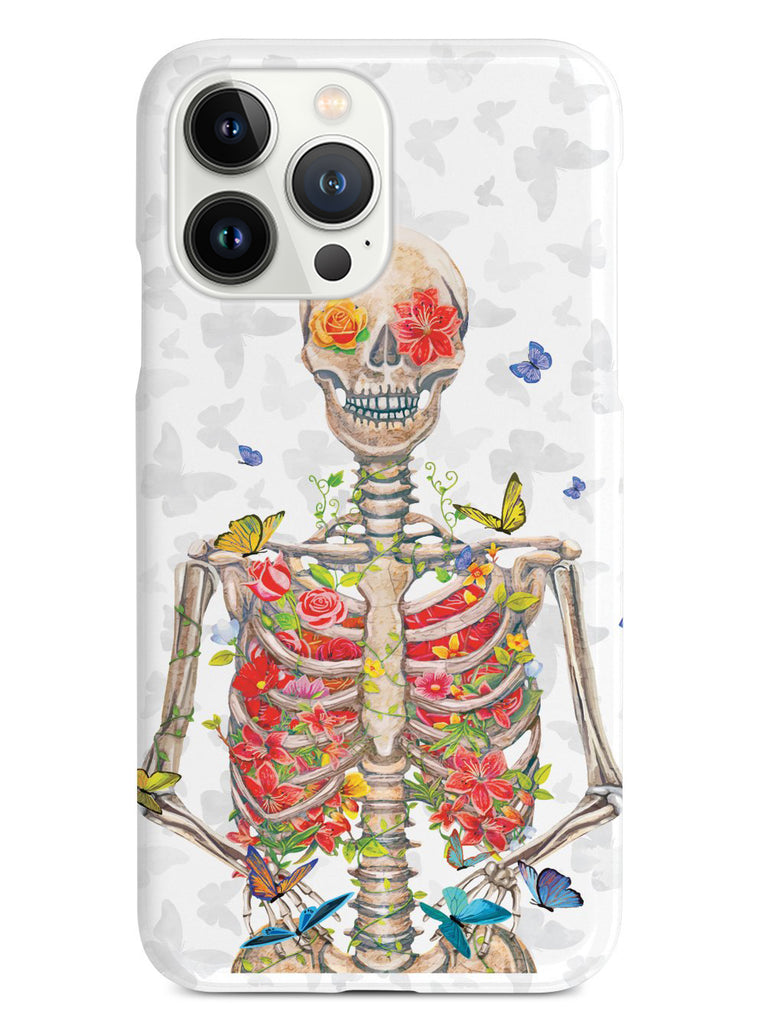 Flower Skeleton & Butterflies Case – InspiredCases