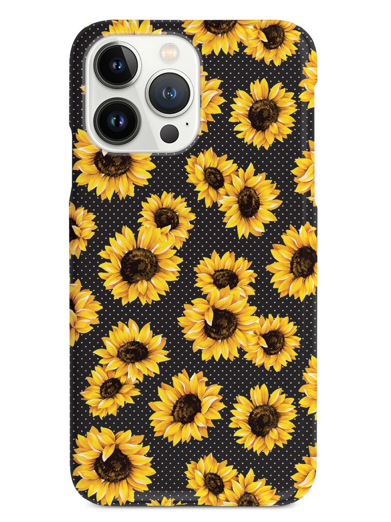 Sunflower Pattern - Black Case – InspiredCases